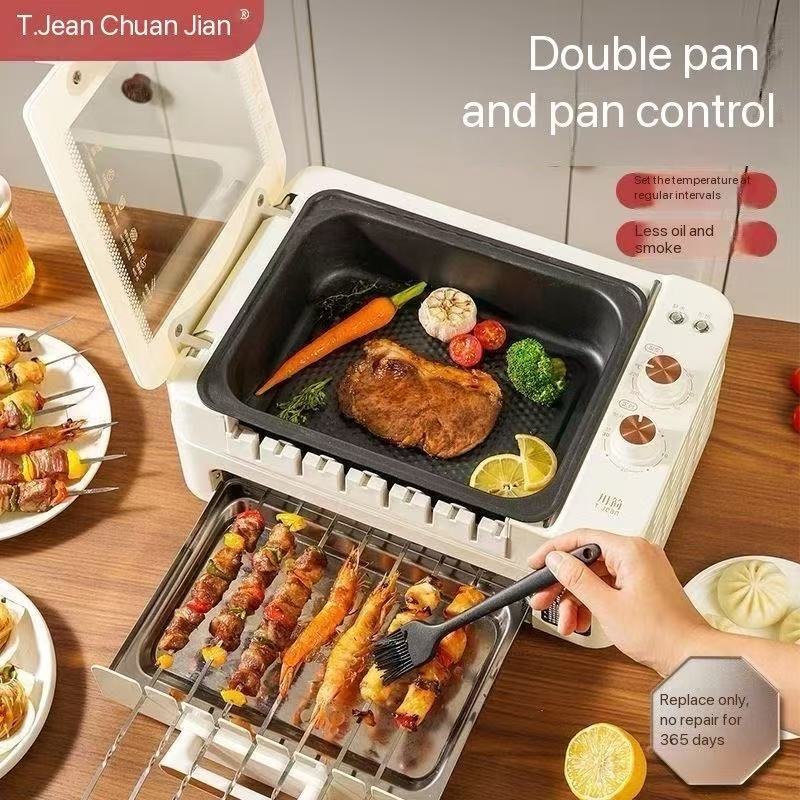 Electric grilling device for BBQ